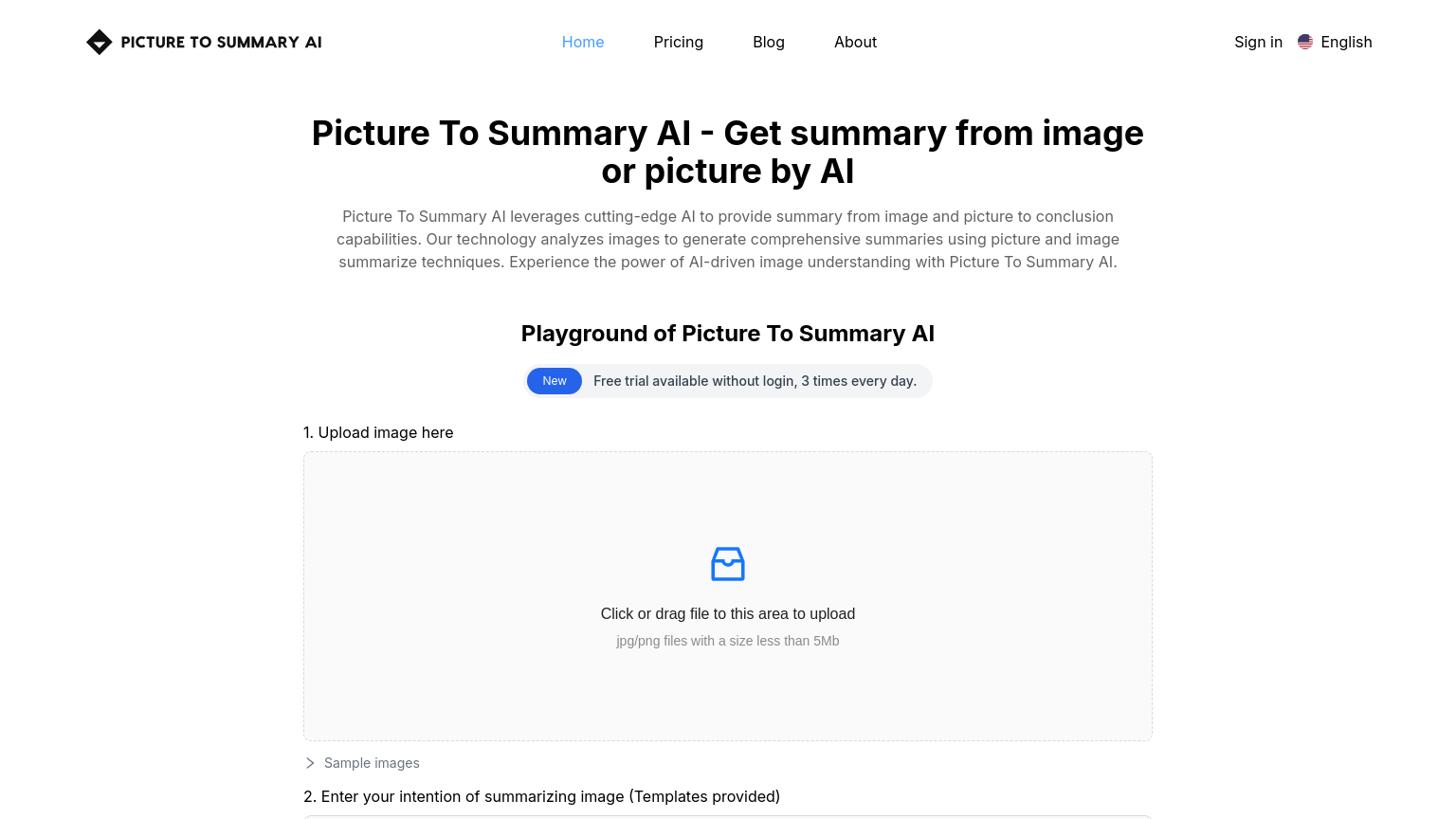 Picture To Summary AI