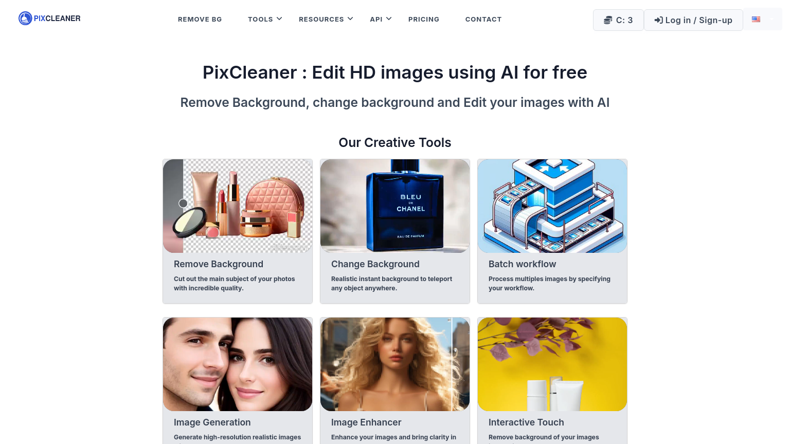 Pixcleaner remove background