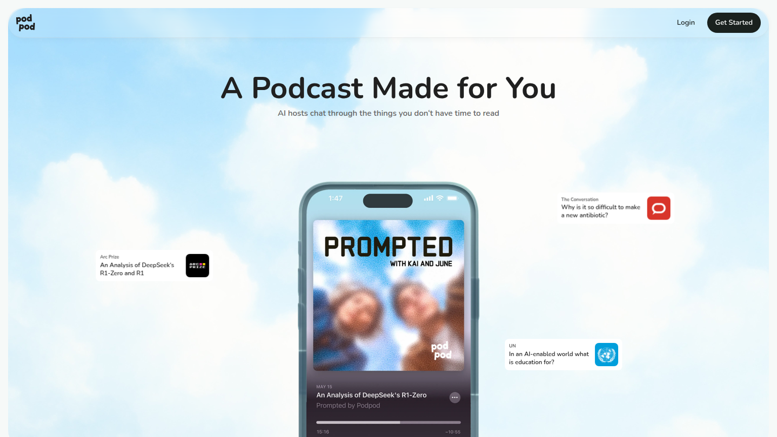 Podpod - AI Audio Generation Tool