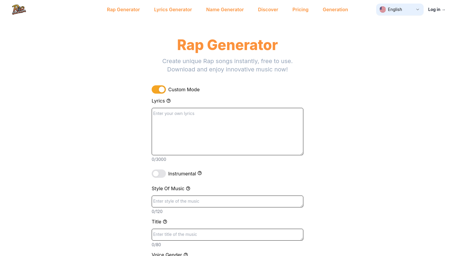 Rap generator