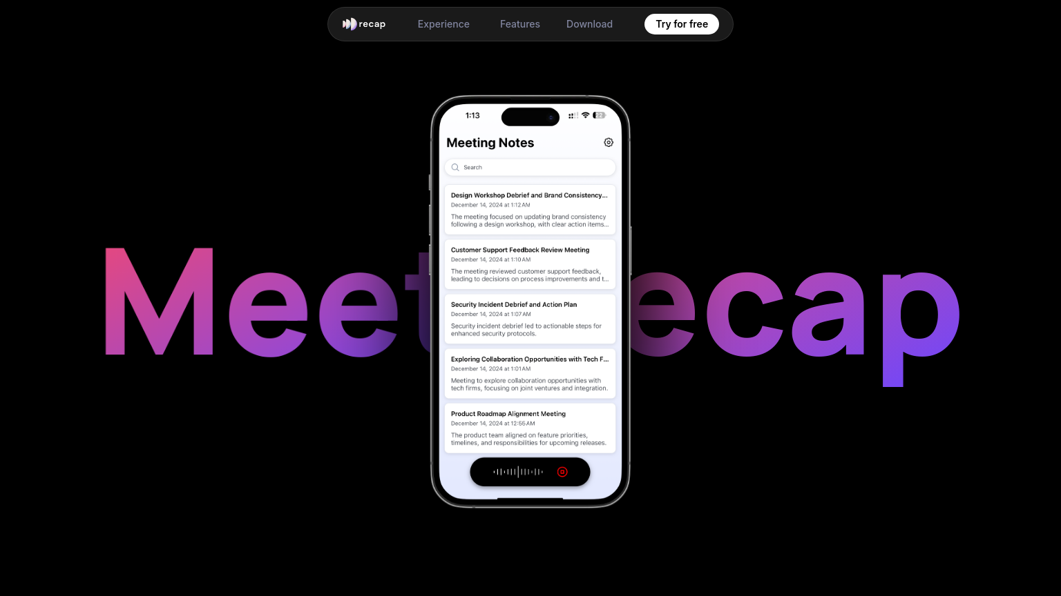 Recap AI