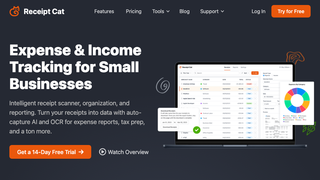 Receipt Cat - AI Accounting Assistant Tool