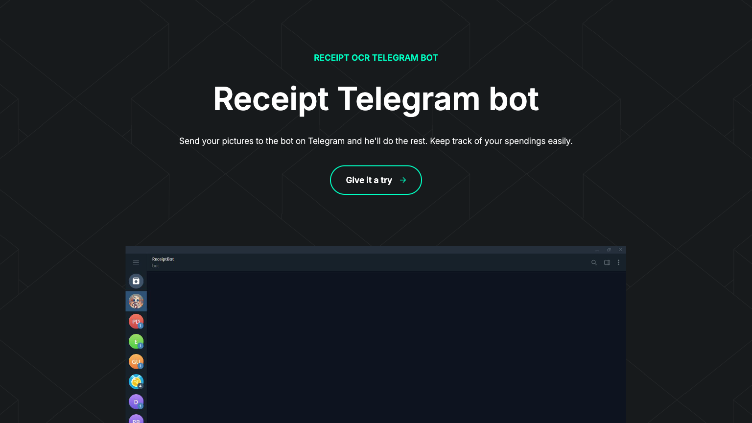 Receipt telegram bot
