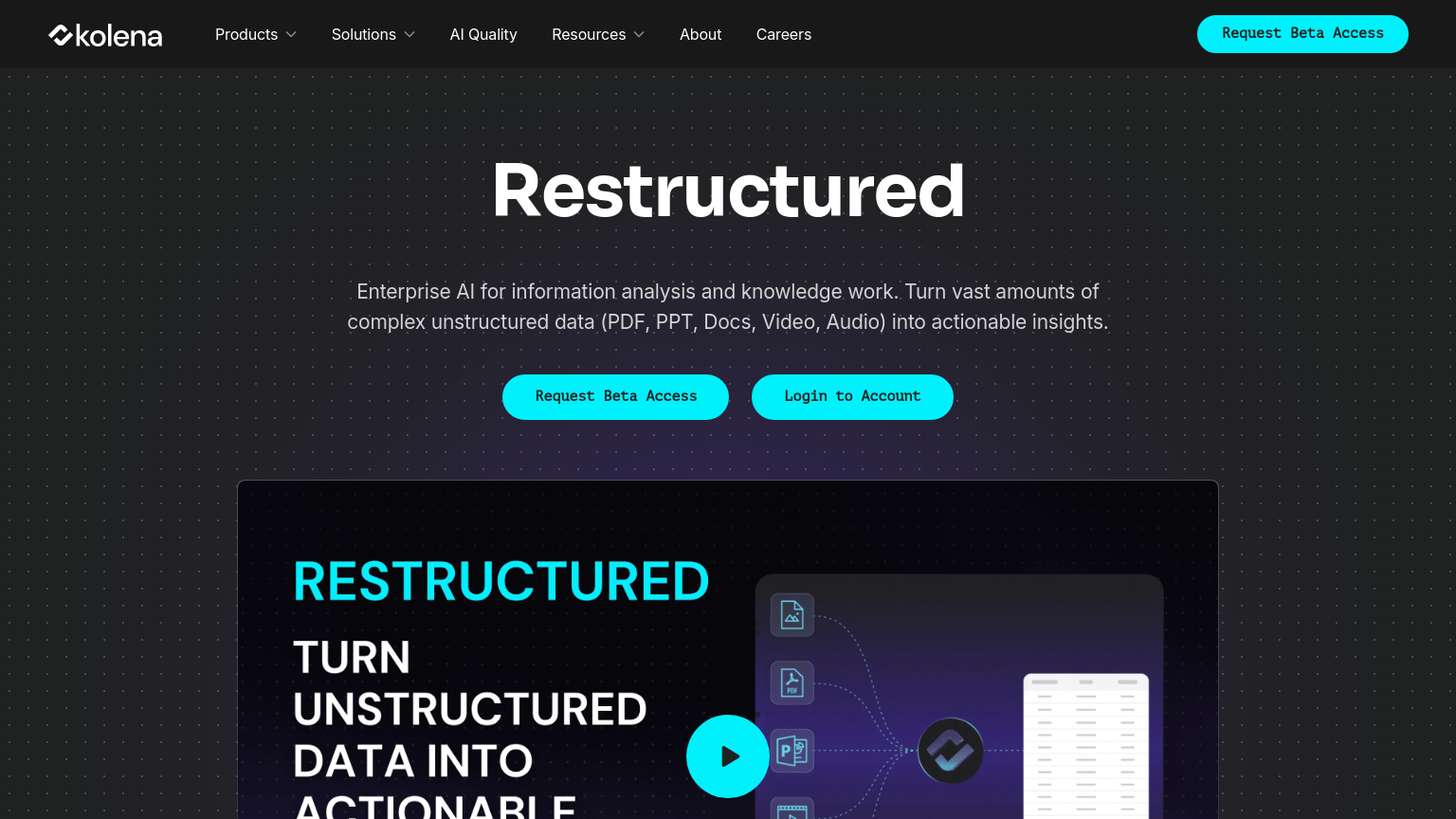 Restructured - Kolena