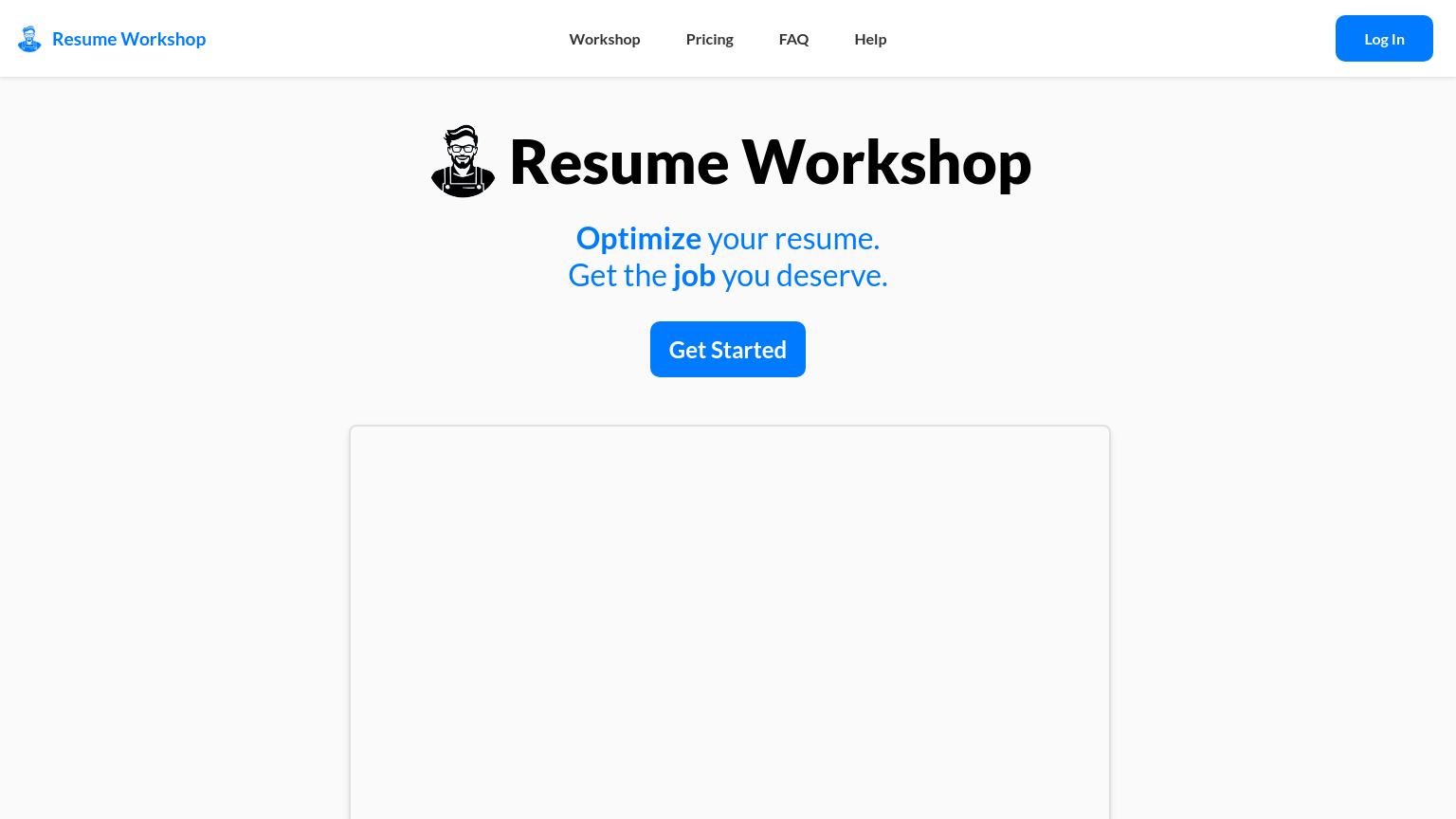 Resume Workshop