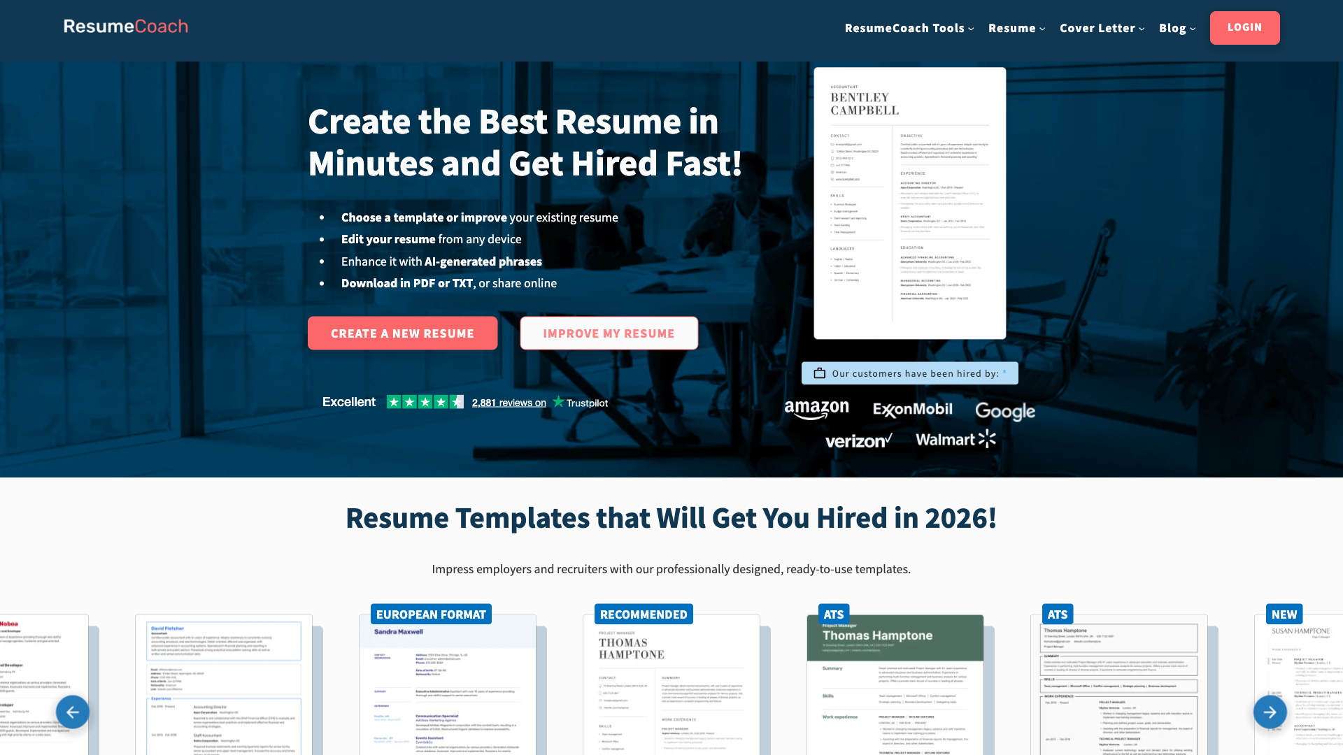 ResumeCoach: review, pricing, features and product details