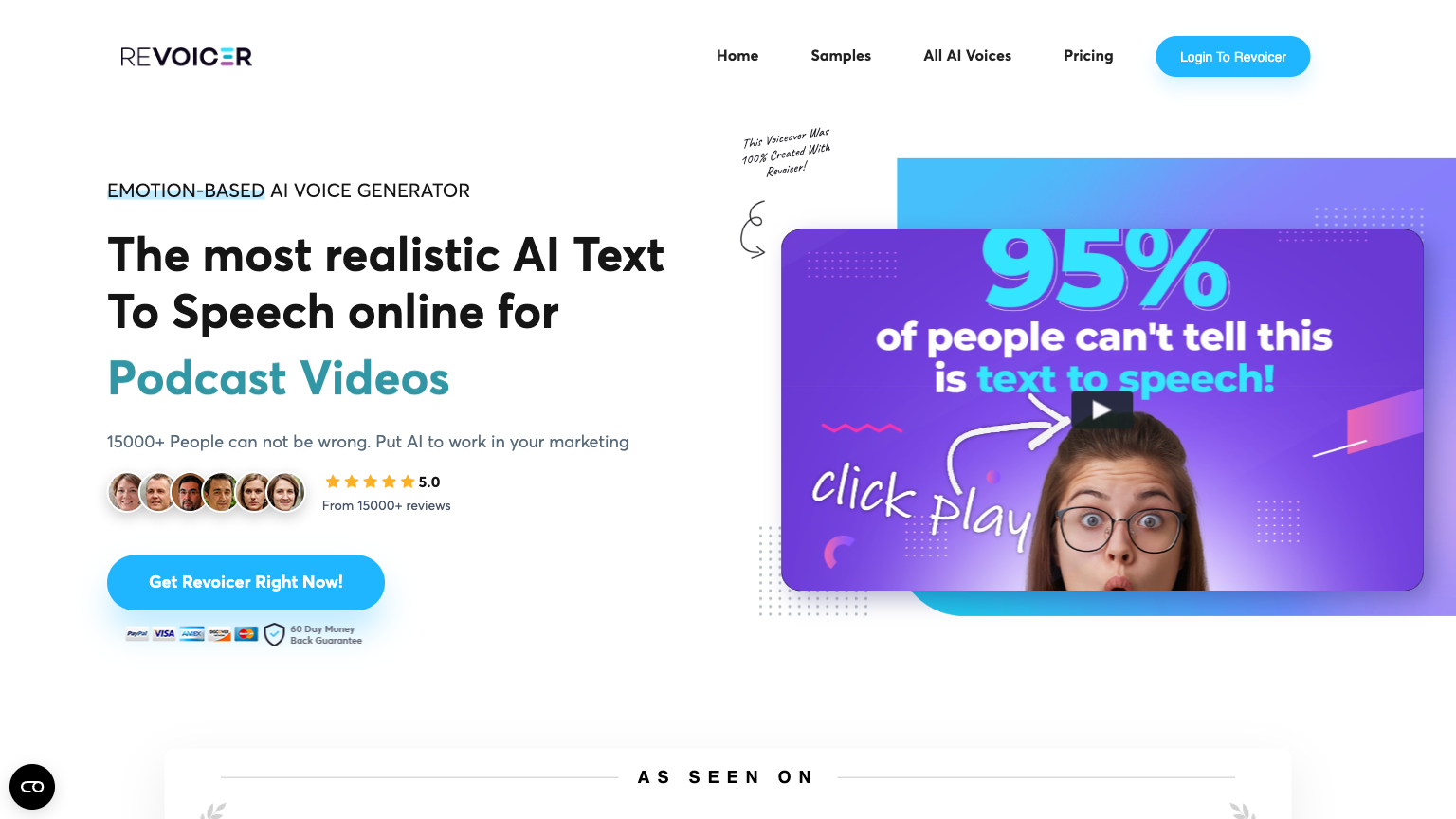 Revoicer - AI Text-To-Speech Tool