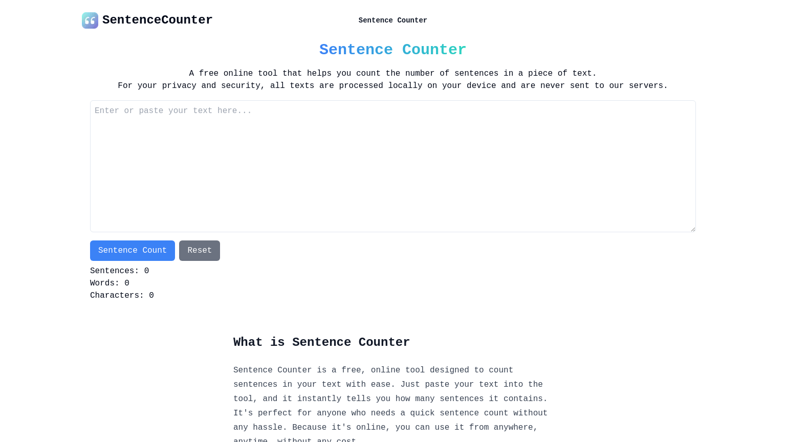 Sentence Counter