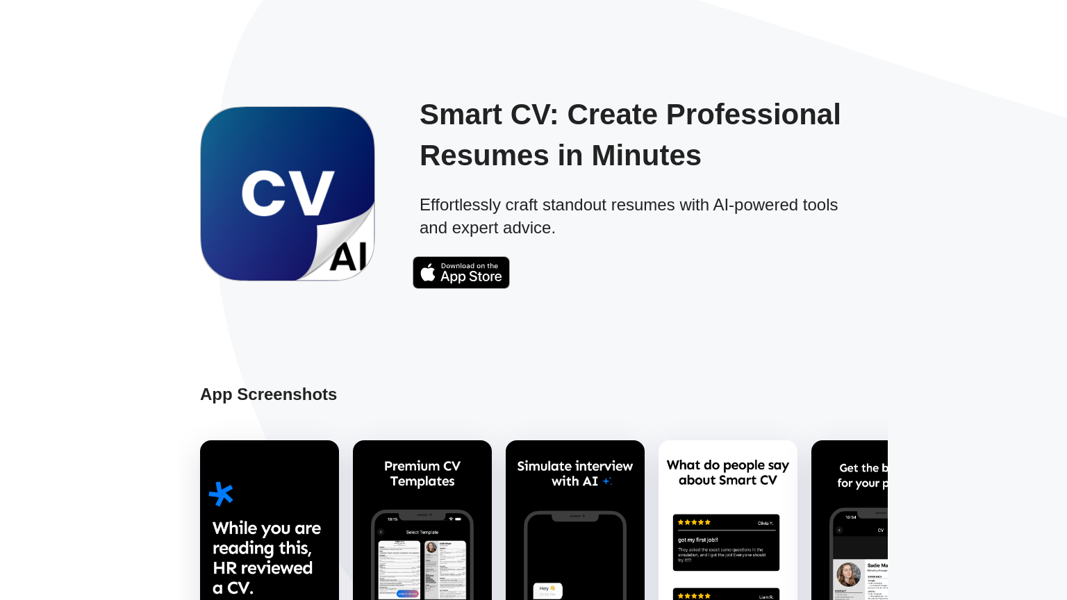 Smart CV: Resume Maker