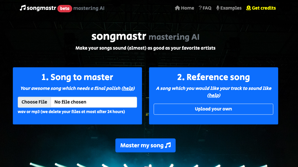 Songmastr - AI Audio Editing Tool