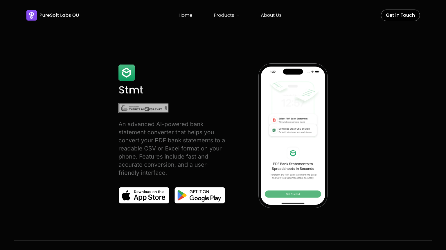Stmt: Bank Statement Converter