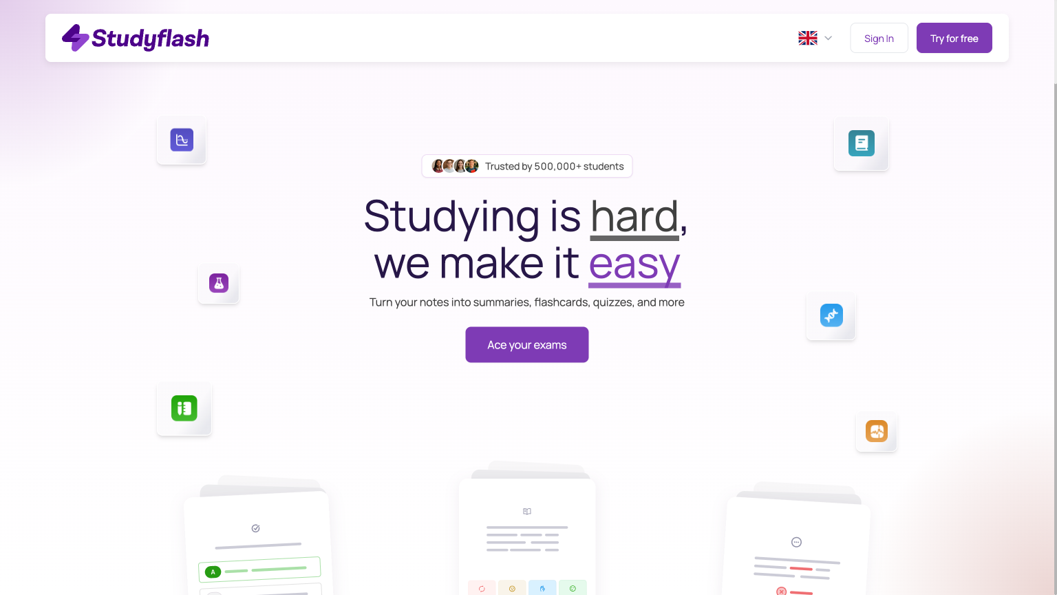 Studyflash: review, pricing and product details - Study assistant