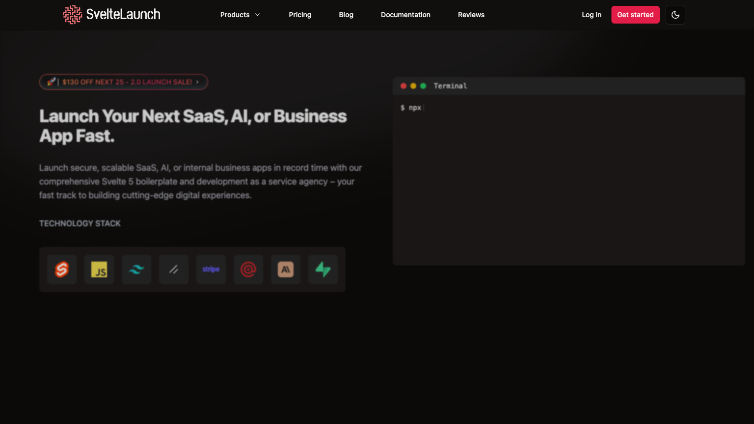 Sveltelaunch