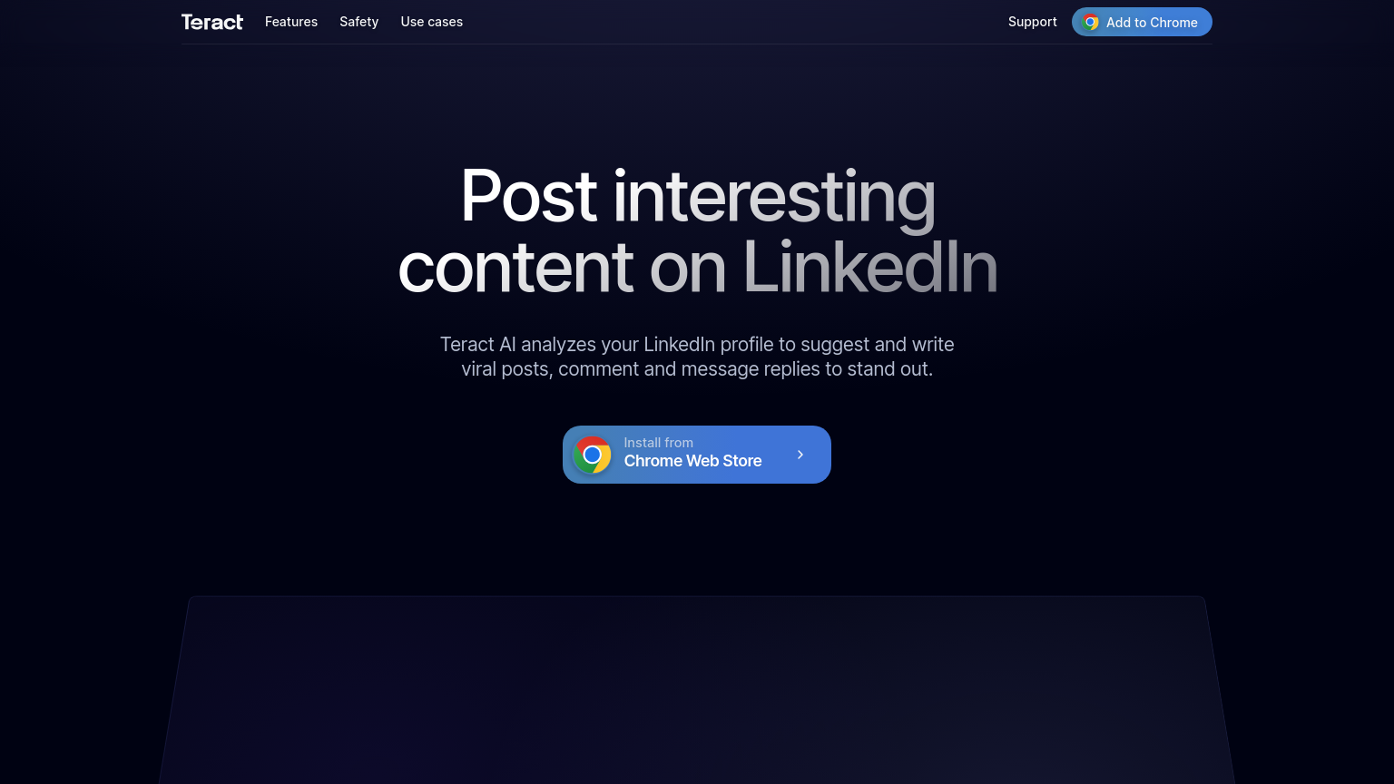 Teract LinkedIn AI Extension