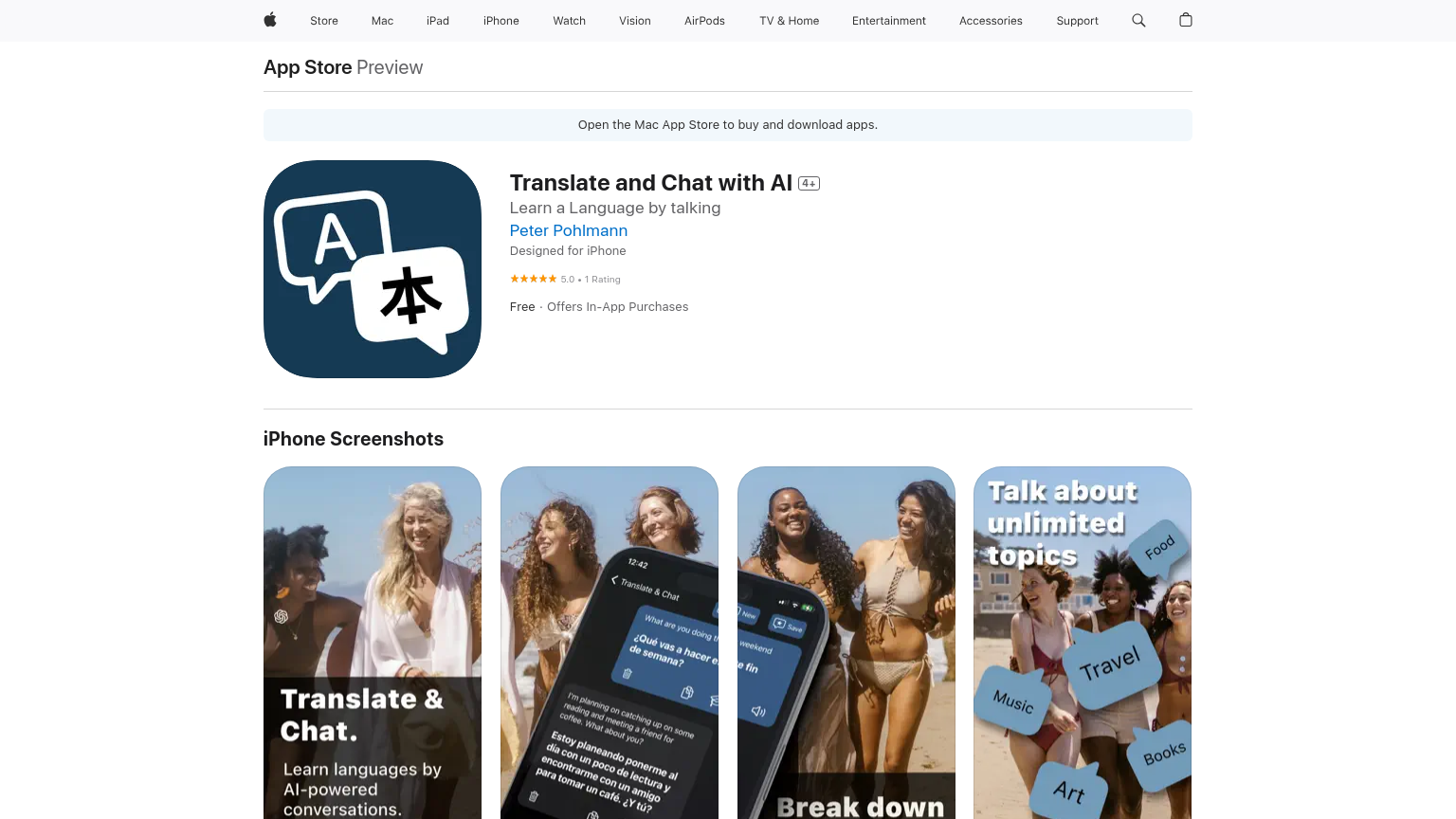 Translate & Chat with AI