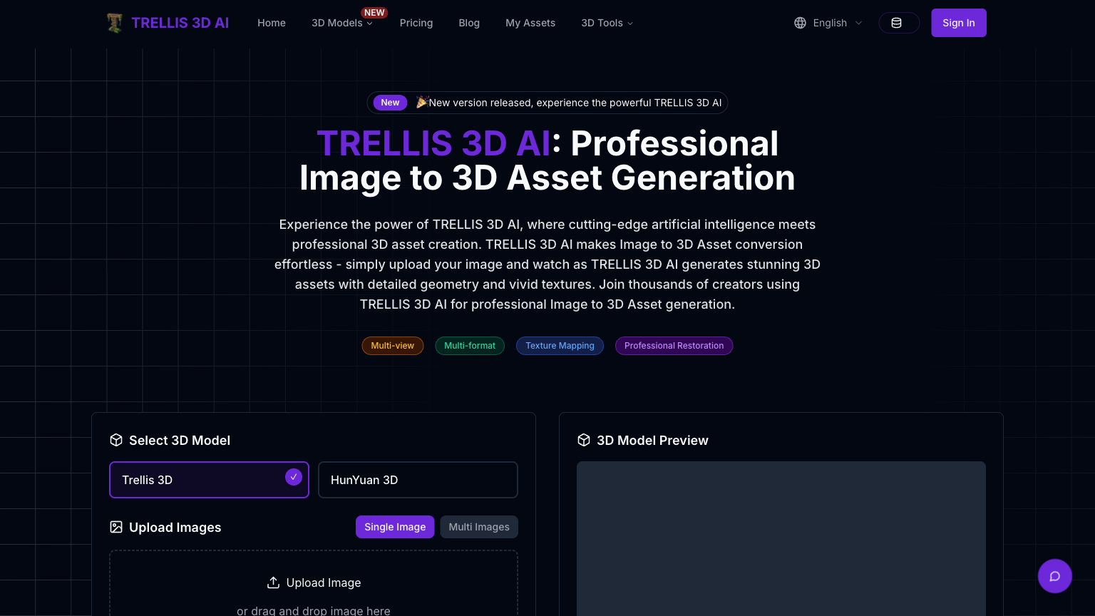 TRELLIS 3D AI