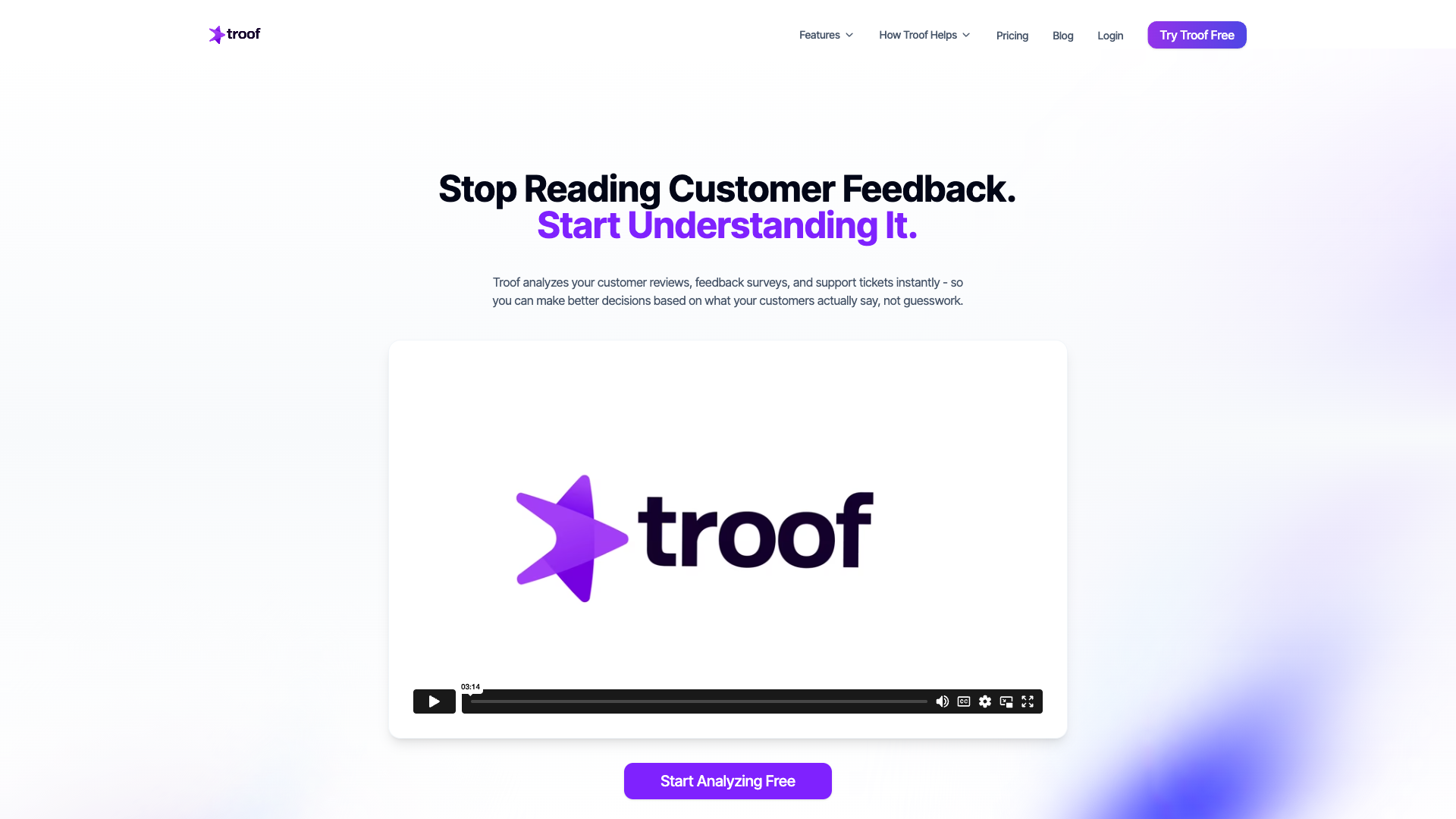 Troof.ai - AI Customer Support Tool