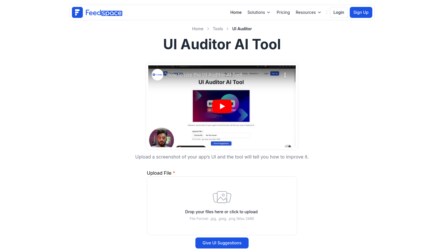 UI Auditor AI Tool