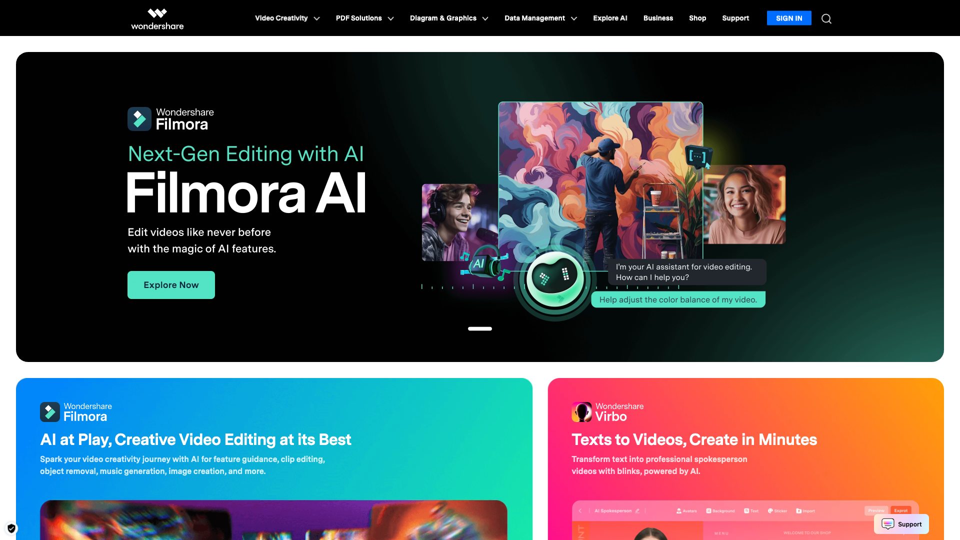 wondershare.net - AI Assistant Tool