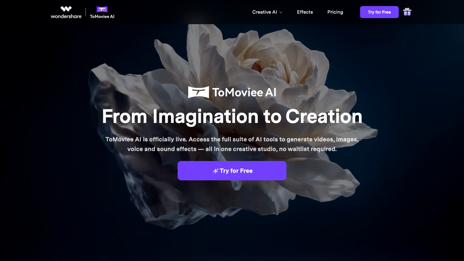 WonderShare ToMoviee AI