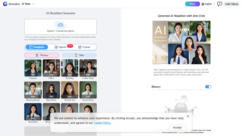 Remaker AI Headshot Generator