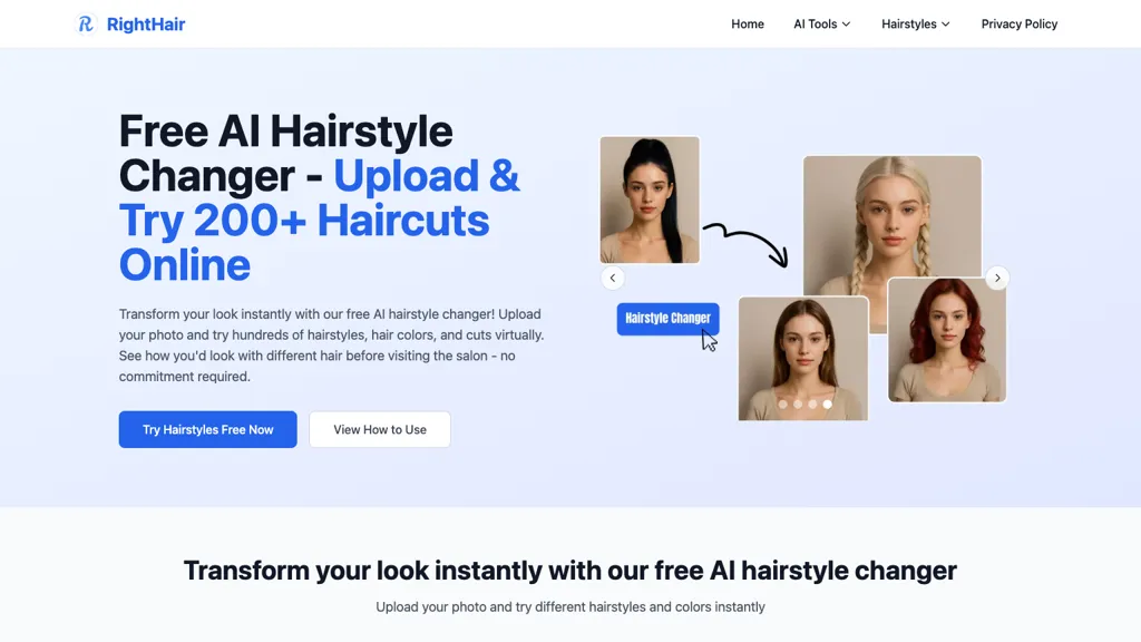 RightHair - AI Beauty Tool