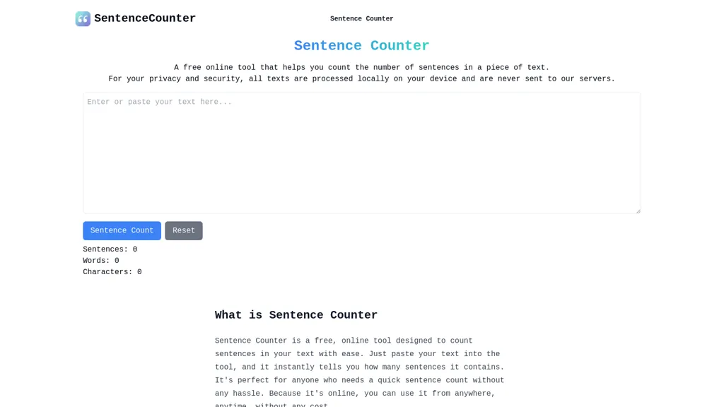 Sentence Counter