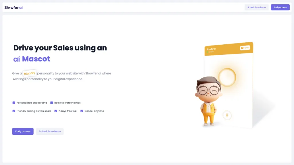 Showfer.ai - AI Characters Tool