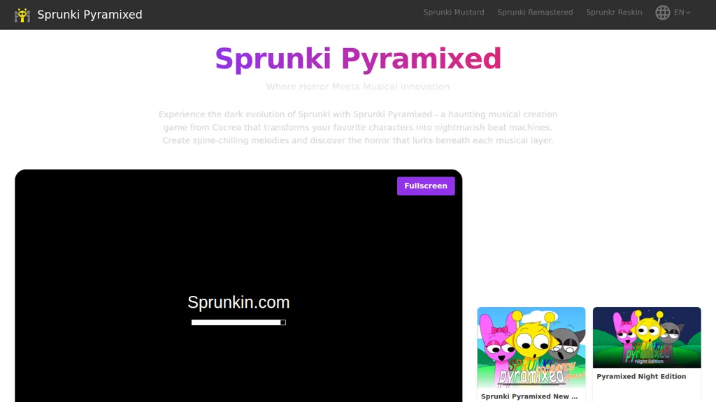 Sprunki Pyramixed - AI Audio Generation Tool